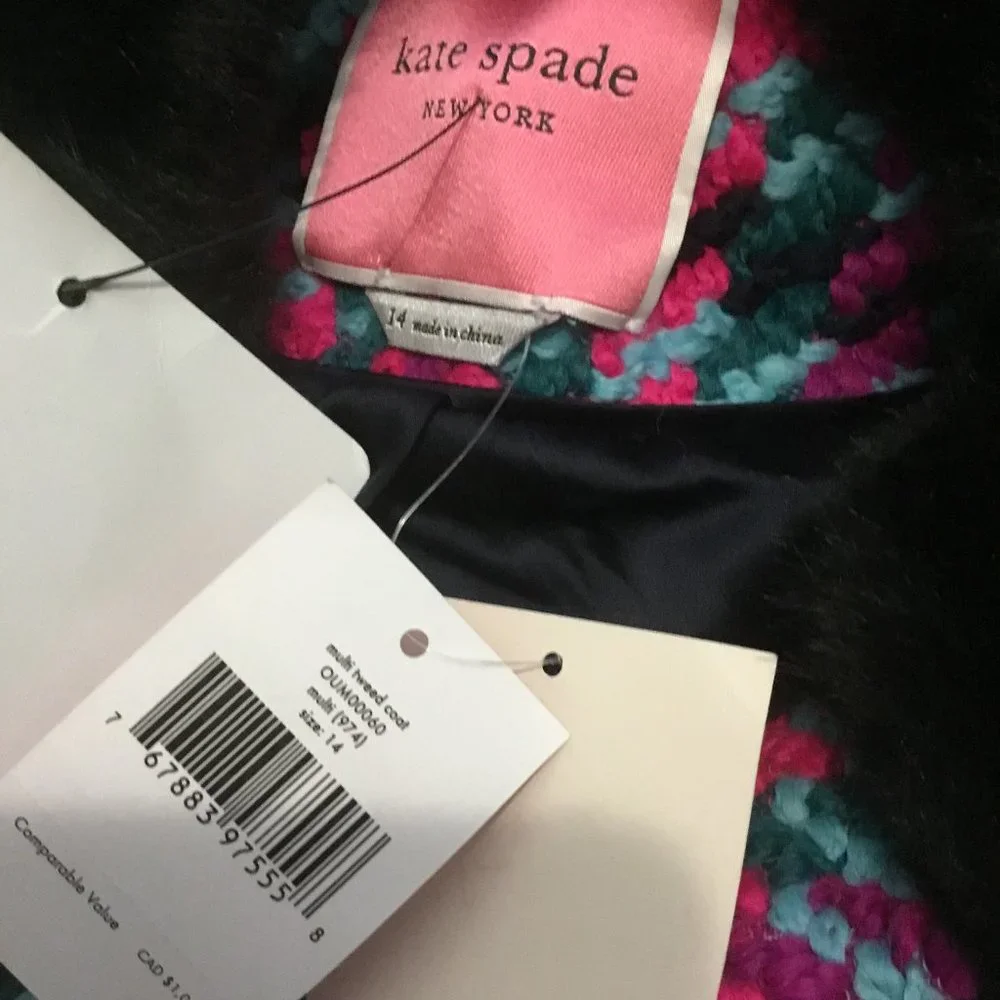 kate spade | Jackets & Coats | Kate Spade Coat Size 4 New Oversized Fit ...